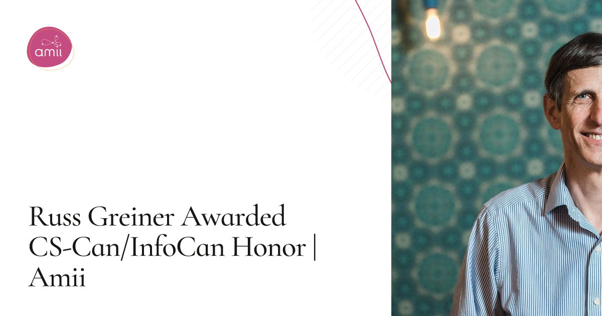 Russ Greiner Awarded CS-Can/InfoCan Honor | Amii