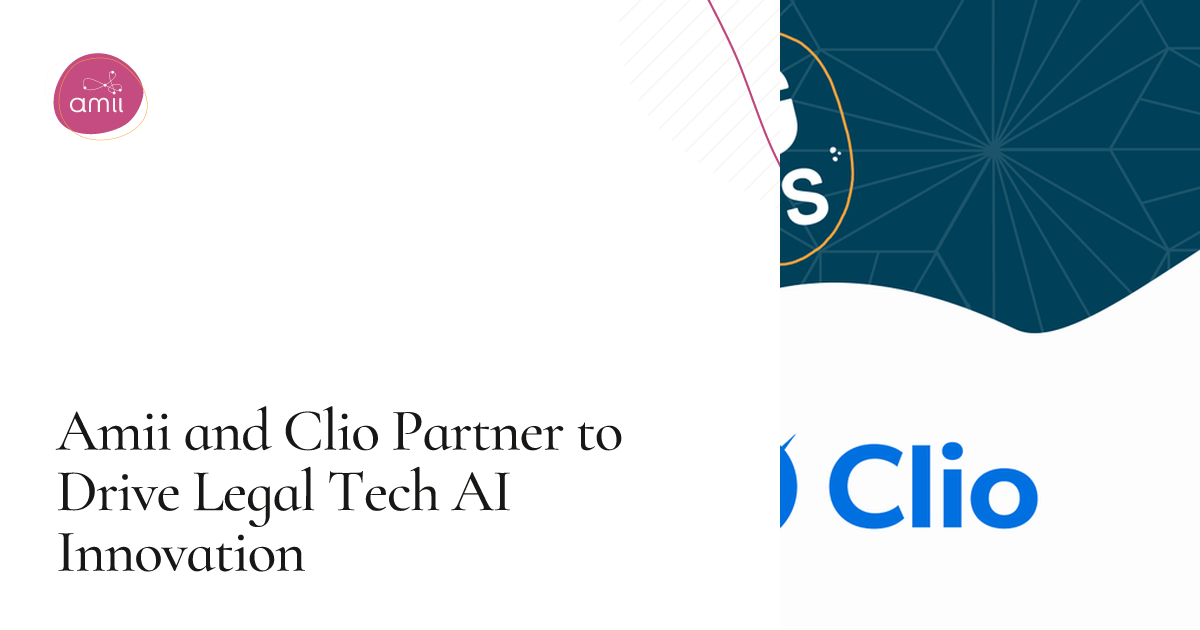 Amii and Clio Partner to Drive Legal Tech AI Innovation