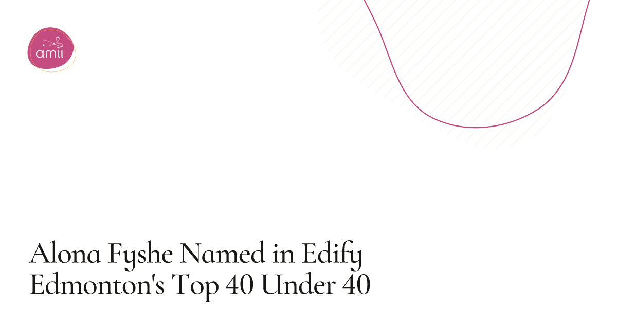 Alona Fyshe Named in Edify Edmonton's Top 40 Under 40 | Amii