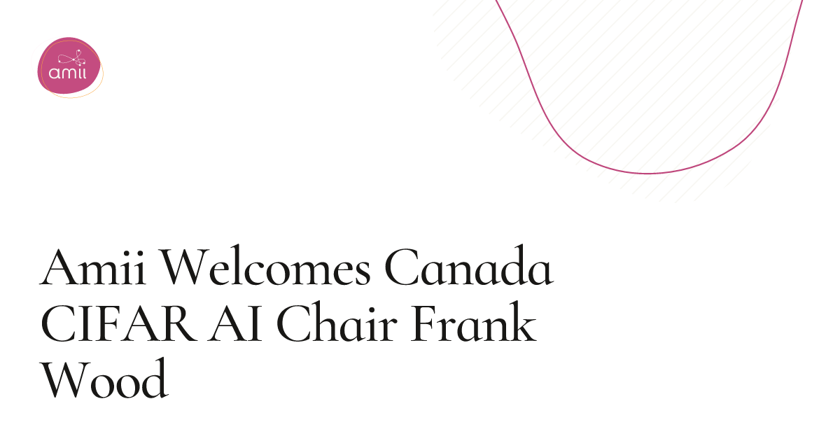 Amii Welcomes Frank Wood: Canada CIFAR AI Chair | Amii